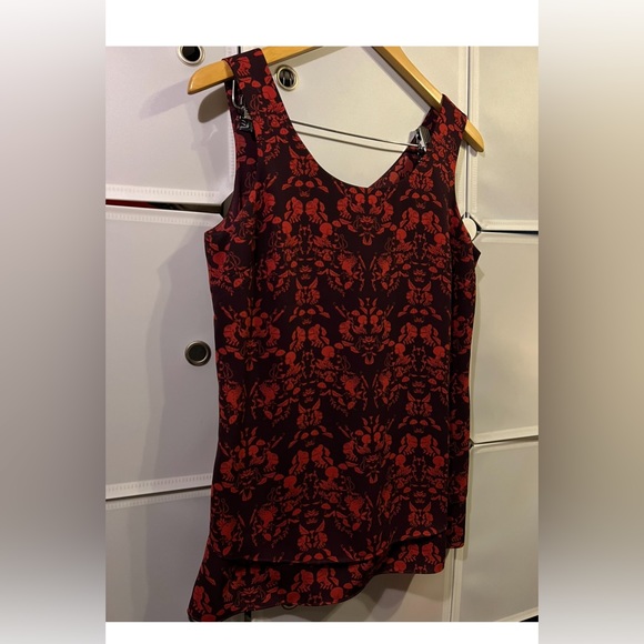 CAbi | Tops | Cabi Blouse Size Small Flattering Overlapping Split Back ...